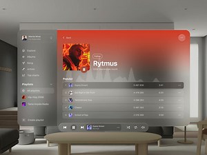 Music Player UI - Spatial Design