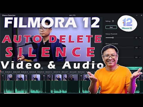 Filmora 12 Silence Detection Free Add-On Tutorial For Beginners