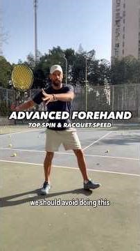 CORRECT FOREHAND - TOP SPIN & RACQUET SPEED! #tenfitmen #tennistips #forehand #tennisforehand