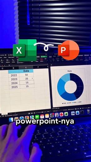 Patra | Trainer Presentasi Glow Up on Instagram: "Paste Link mempermudah update data kalian dari Microsoft excel ke PowerPoint"