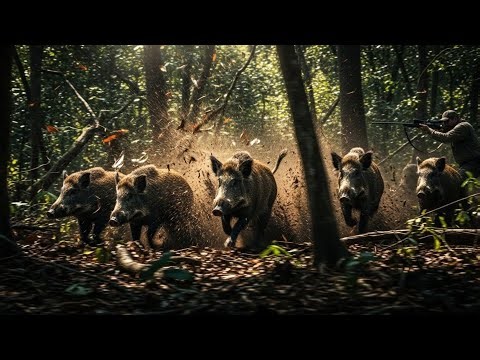 Top 100 Wild Boar Hunts of Boars and Hunters | Dangerous Forest Hunting Compilation