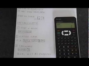 Linear Regression Using The Sharp EL-531 Series (with a Sharp EL-531x)