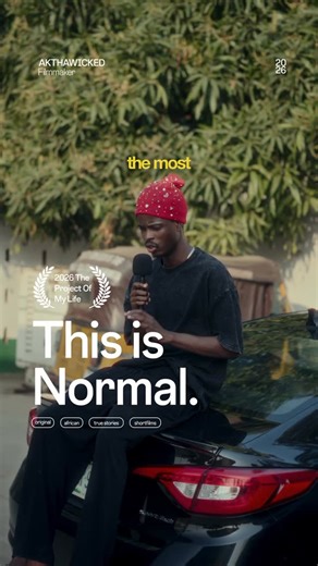 AK on Instagram: "This is Normal - The Project Of My Life About Everything I have always say, the dysfunction in our society that has being ignored because I believe good art can cure our society, pls I need you guys to keep supporting, like, share, comment, thank you! 🙏🏾❤️✨ #filmmaker #filmmaking #shortfilm #akthawicked"