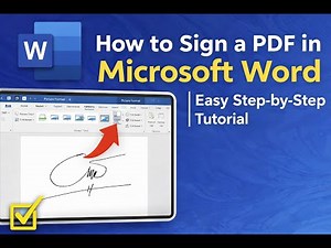 How to Sign a PDF in Microsoft Word | Easy Step‑by‑Step Tutorial