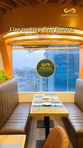 10K views · 102 reactions | Sizzling sounds, bold aromas, and pure flavor — the Live Section at Ambrosia is a show you can taste ️✨ | Ambrosia Infinity Lounge | Facebook