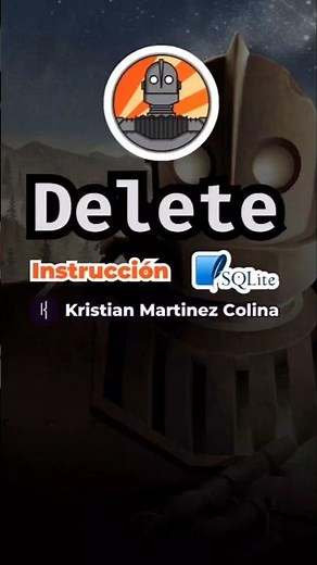 Como eliminar datos de una base de datos explicado con el gigante de hierro