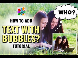 How to Add Text with Bubbles? | Text Editor | Photo Studio Tutorials