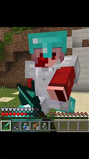 MINECRAFT HELPLINE MY FRIEND IN PVP #like #minecraft