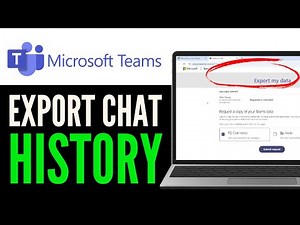 How to Export Chat History on Microsoft Teams | Microsoft Teams App Export Chat History - FULL GUIDE