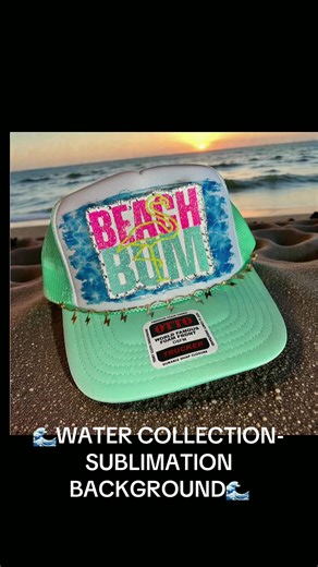 🌊WATER COLLECTION - sublimation background transfers🌊 👉🏼 easily iron on patches, HTV wording, etc. over these transfers 👉🏼 screenshot QR code, go to camera roll then click link!!! #sublimationtransfers #p#pinkcactustransfersf#fyph#hattransfersh#hatbarsupplies