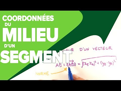 Milieu d'un Segment - Coordonnées - Mathrix