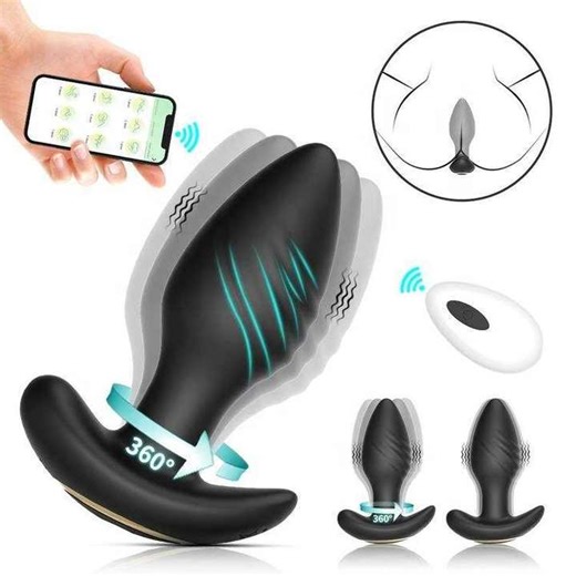 High-Speed Remote Control Silicone Anal Plug Big Rocking Vibrating Underwear Prostate Vibrator for Men Sex Toys