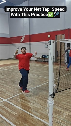 Improve Your Net Tap Speed With This Practice ✅🏸Share it, I want to learn his skills #badminton #fyp
