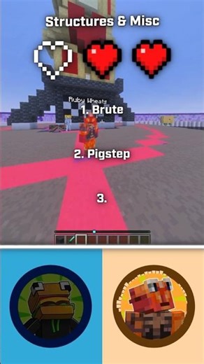 What does Brute and Pigstep have in Common?! 🐷 #minecraft #minecraftshorts #shorts #gaming