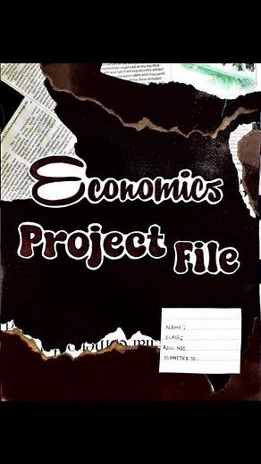 Money and Banking Project Class 12 Economics | CBSE Project File 2025