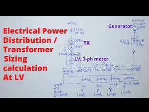 Electrical distribution, Transformer sizing