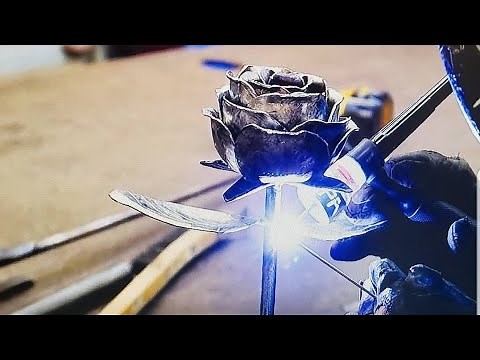 How to Make a ROSE from Steel by Hand (Tig Welding)