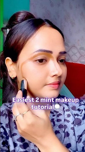 Easiest 2 mint makeup tutorial 💄#shorts#fypシ#nykaaa