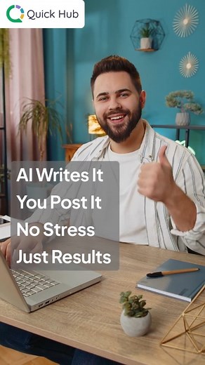 Tired of staring at the caption box every post day?  With Quick Hub’s AI, your post is ready before your coffee gets cold ☕⚡ AI writes it. You post it. No stress. Just results. ✨ Try Quick Hub today and let AI handle your content game! #QuickHub #AIAutomation #SocialMediaTools #usa #SmallBusinessMarketing #AIContentCreator #MarketingMadeEasy | Quick Hub | Facebook