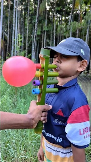 Handmade Bamboo Craft With Colorful Balloons | Creative DIY