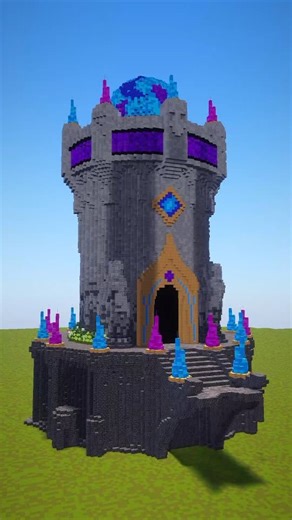 SpicyT | Big Magic Tower | Minecraft #build #tutorial #idea #minecraftideas #tower | Instagram