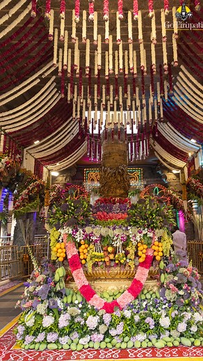 Divine characters recreated out of several flowers stood as a special attraction for scores of visiting pilgrims on the auspicious day of Ugadi. The themes displayed adjacent to Golla Mandapam included Radha Krishna, Balarama Krishna and Gopas, Sri Maha Vishnu with Garuda and Hanuman carriers, and many more, which stood as a cynosure. While the decorations inside the temple, Dhwaja Sthabham, corridors also had a magical spell bound on the devotees. #tirumalatirupatidevasthanam, | GoTirupati