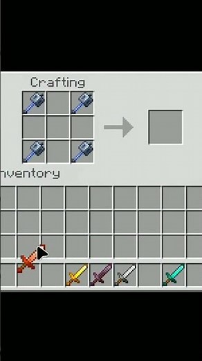 OP Ultimate Sword Crafting in Minecraft! ⚔️🔥 #mcpe #shorts