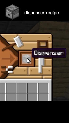 Minecraft dispenser recipe #gaminghindi #minecrafthindi #minecrafttutorial #minecraftcrafting