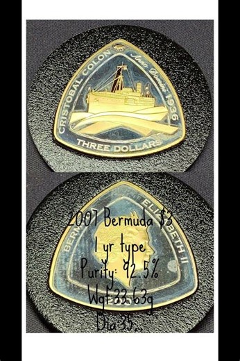2007 Bermuda Silver $3 #coin #currency #coincollecting #silver