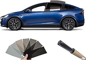 DIY MotoShield Pro 2mil Premium Professional Precut Nano Ceramic Window Tint Film Kit for (2024-2025) Tesla Model X (Rear Driver/Passenger 25%