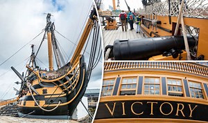 Restoration work begins on supporting historic HMS Victory