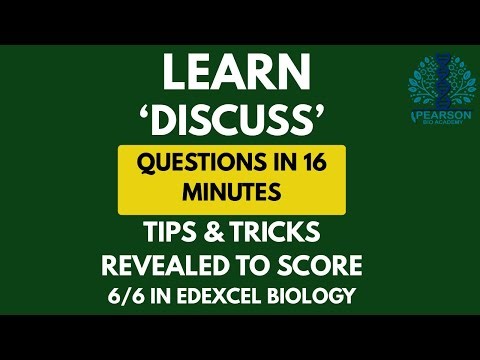 How to Answer ‘Discuss’ Questions in Edexcel Biology A-Level | Edexcel A/L BIOLOGY