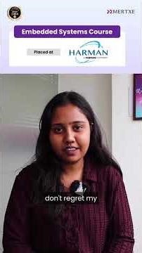 Best Courses for Embedded Systems | Srujana C R Journey to Harman International