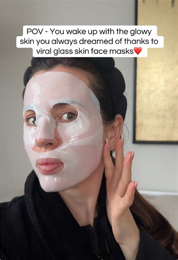 I love the way these face masks make my skin feel and look, I’m obsessed with them😍 #collagen #tiktokmademebuyit #glassskin #koreanskincare #girlyessentials