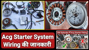 Acg Starter Wiring की जानकारी // how to work acg starter system // acg starter system की जानकारी // Acg Starter Kit Fitting | Your Bike Mechanic