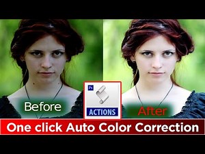 How to color correction in Photoshop just 1 Click - Download action now!