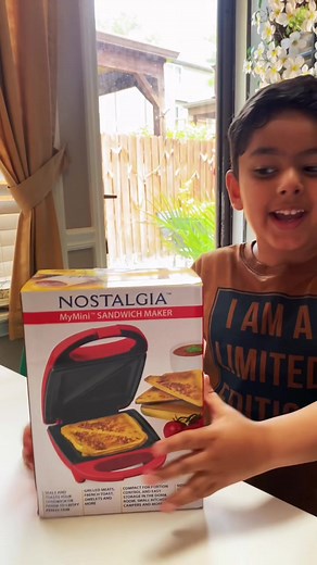 Nostalgia Mini Sandwich Maker - Fun and Easy Snack Creation