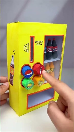 Manual DIY vending machine _ diy #craft #handmade #adorablecrafts