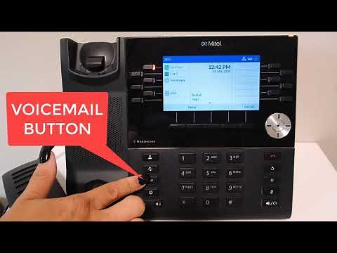 Mitel 6930 Handset - Voicemail - Setup, Retrieve Messages