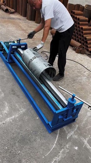 Electric simple plate rolling machine. Full demonstration video of the rolling#youtubeshorts