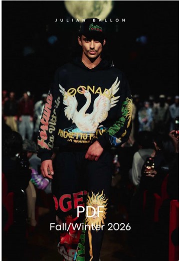 Julián Ballon at PDF Fall/Winter 2026 Milan