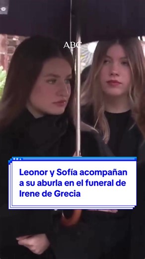 Funeral de Irene de Grecia: Leonor y Sofía acompanan a la reina