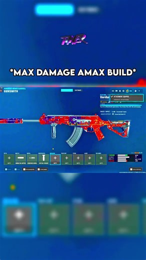 THE *MAX DAMAGE* AMAX BUILD on WARZONE 👑 #warzone #callofduty #bo6 #rebirthisland #cod #shorts