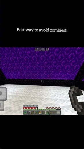 Best way to avoid zombies!!! #shorts #minecraft