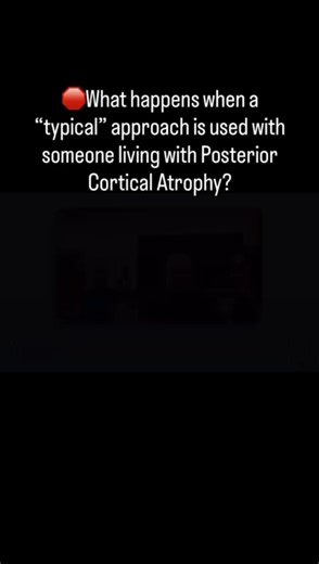 🛑 What happens when a typical approach is used with someone living with Posterior Cortical Atrophy? In this moment, Charles describes what it feels like when his brain begins to shut down during a common care interaction: 💬 “My brain was like, I don’t want to do this. It’s scary when it stops.” In Part 3 of this Courageous Conversation, Teepa Snow shows how challenges can occur when someone is unaware of the skill required to truly support this unique situation. 🎁 Watch the full YouTube video