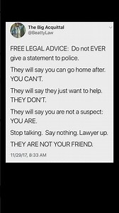 know your rights with police | Subscribe for more #motivation 😊👍