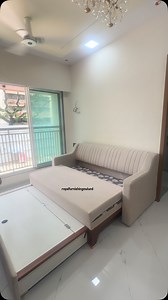 THREE FOLD SOFA CUMBED🛋️ MAKE TO ORDER NO READYMADE PRODUCTS QUALITY CONTROLLED CUSTOM MADE FURNITURE. #homedecor #teakwoodfurniture #sofacumbedfurnitures #livingroominterior #livingroomdecor #sofa #livingroomdesigns #instasofa #instalike #interiordesign #architect #homedesign #sofa #like #réel #mumbai | Royalfurnishingmulund