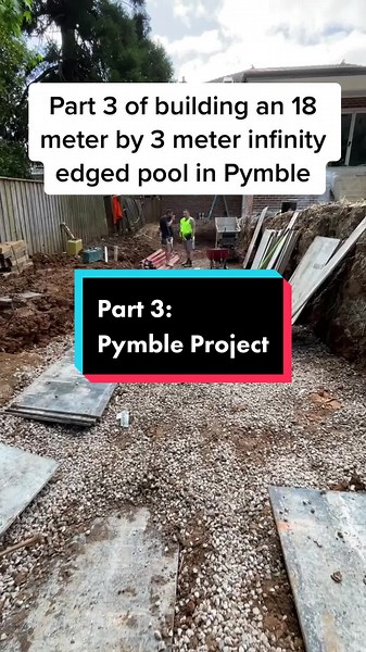 Pymble Infinity Edge Pool Construction Update