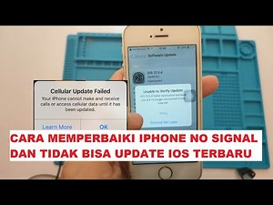 TUTORIAL CARA MEMPERBAIKI Cellular Update Failed, Unable to Verify Update iOS APPLE IPHONE DS REVIEW