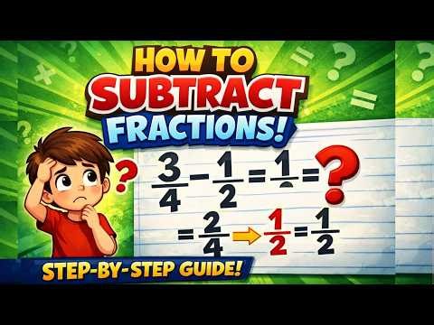 How to Subtract Fractions? (Easy Step-by-Step Method)